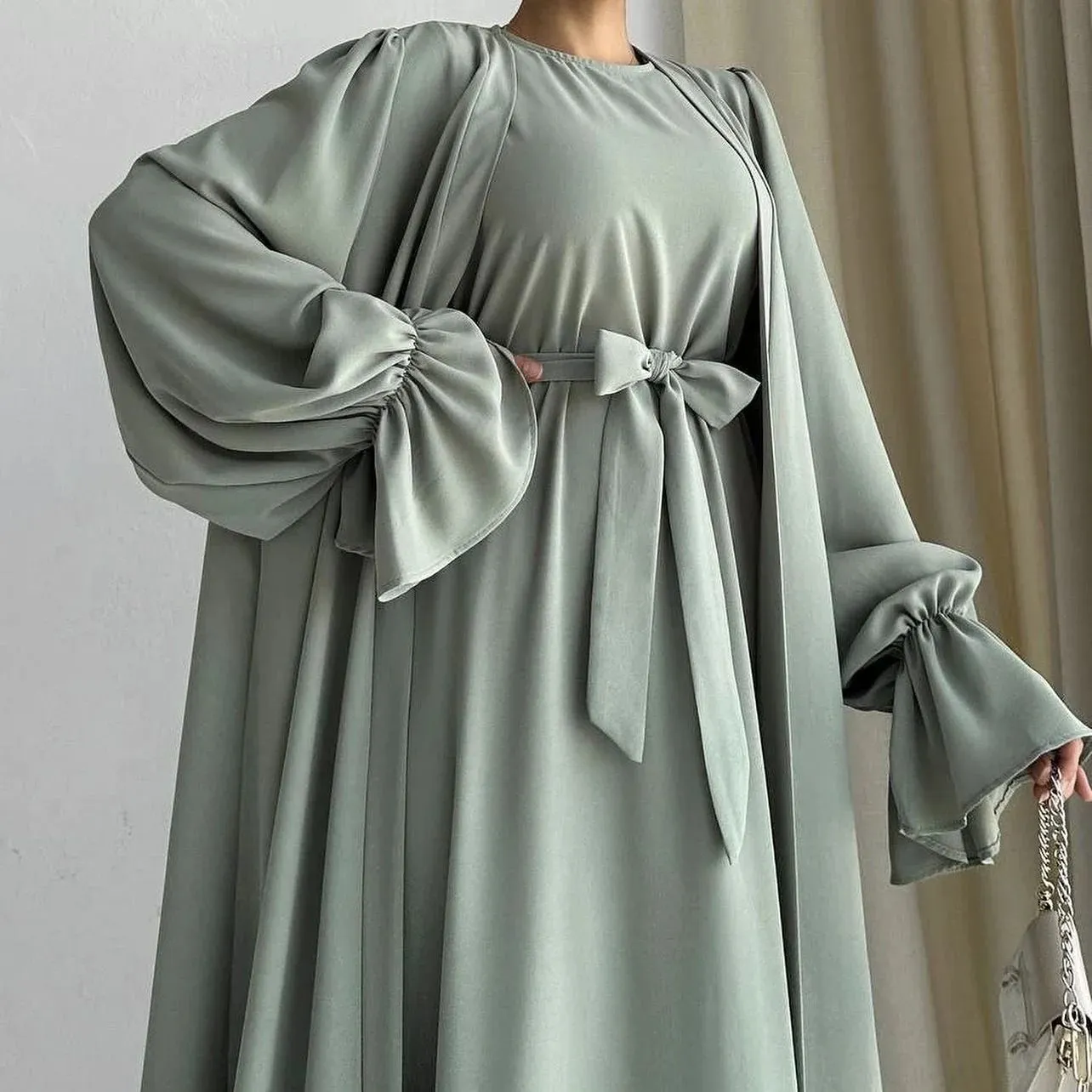 463 New Middle Eastern Bow Strap Waist Robe Dress From Zxt1754188, $193 ...