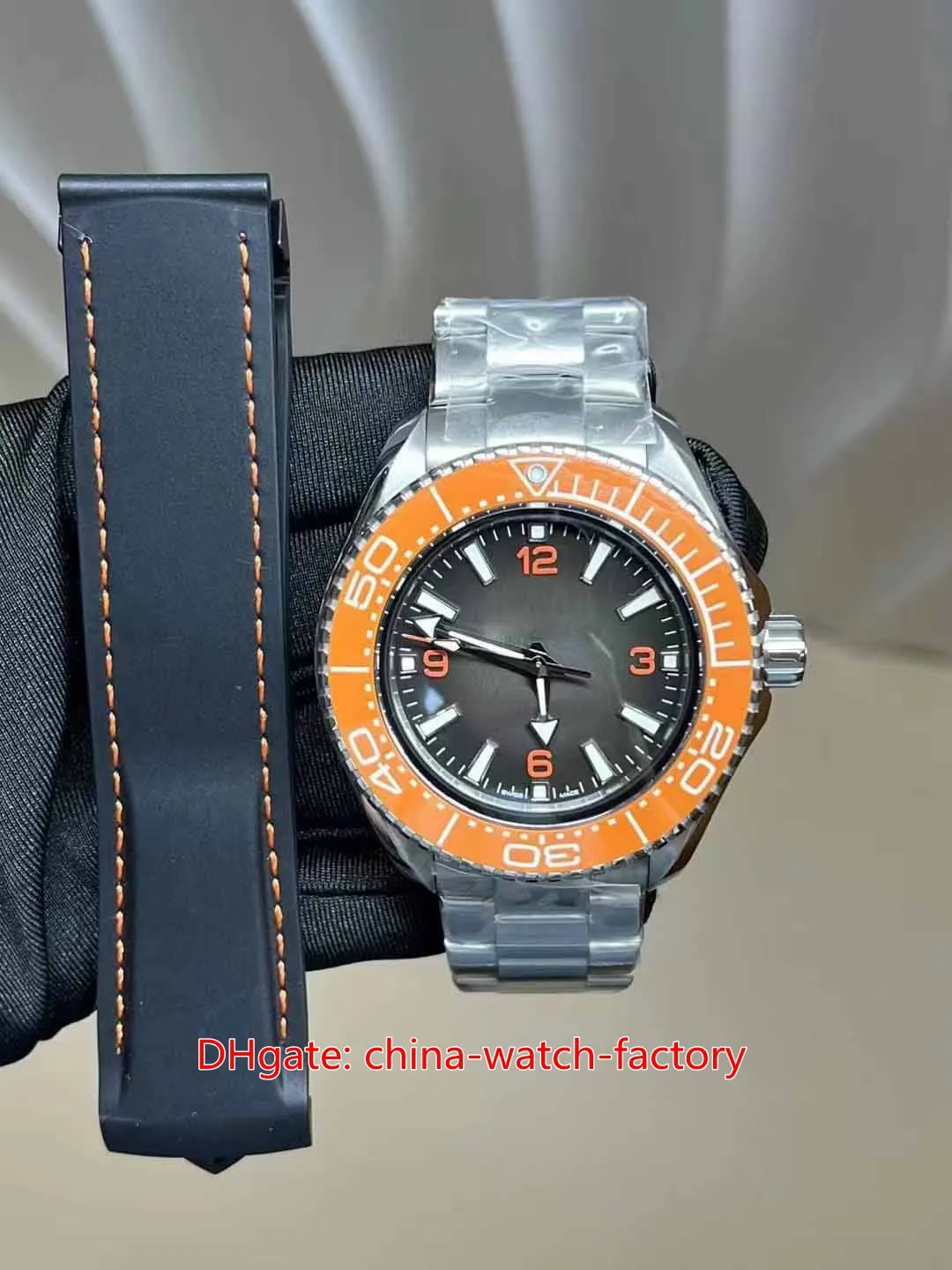 VSF Mens Automatic Watch 41mm/43mm Planet Ocean Style LumiNova Ceramic ...