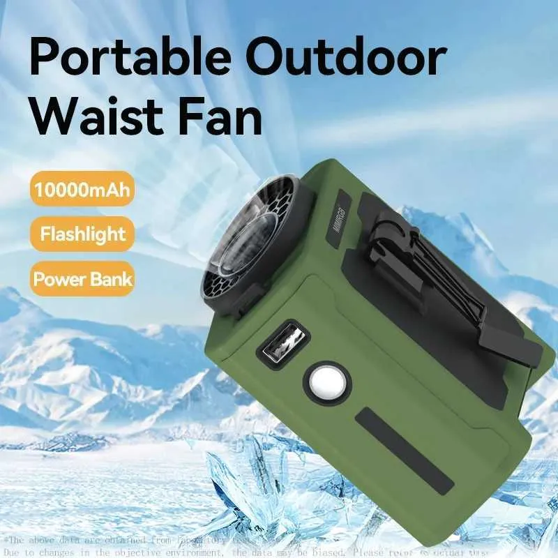 Portable Clip On Fan With Rechargeable Battery Wearable Waist Fan ...