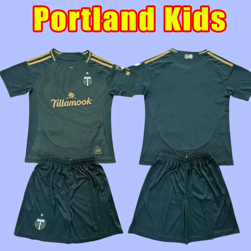 Portlands Timbers Black Soccer Kits For Kids Featuring Nathan Fogaca ...