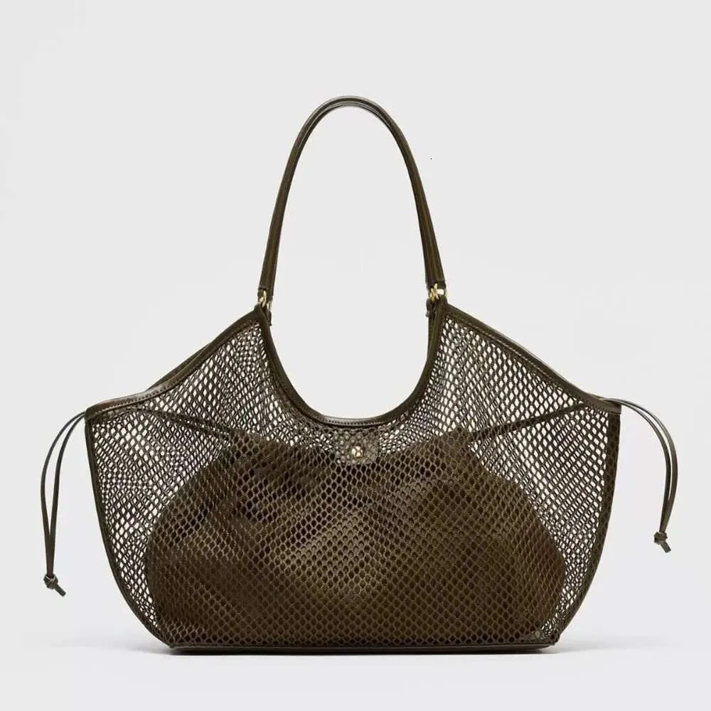 Designer Hollow Mesh Wing Tote Basket Bag For Women Large Capacity ...