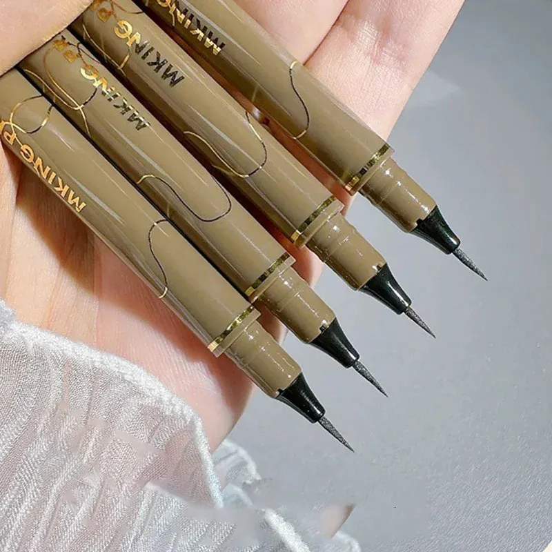 Ultra Thin Black Brown Lower Eyeliner Pen, Waterproof, Durable, and ...