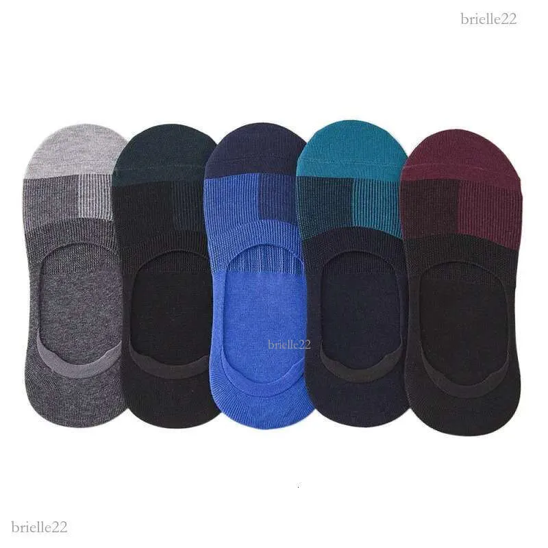 High Quality Cotton Mens Low Cut Crew Socks Casual Patchwork Design, No ...