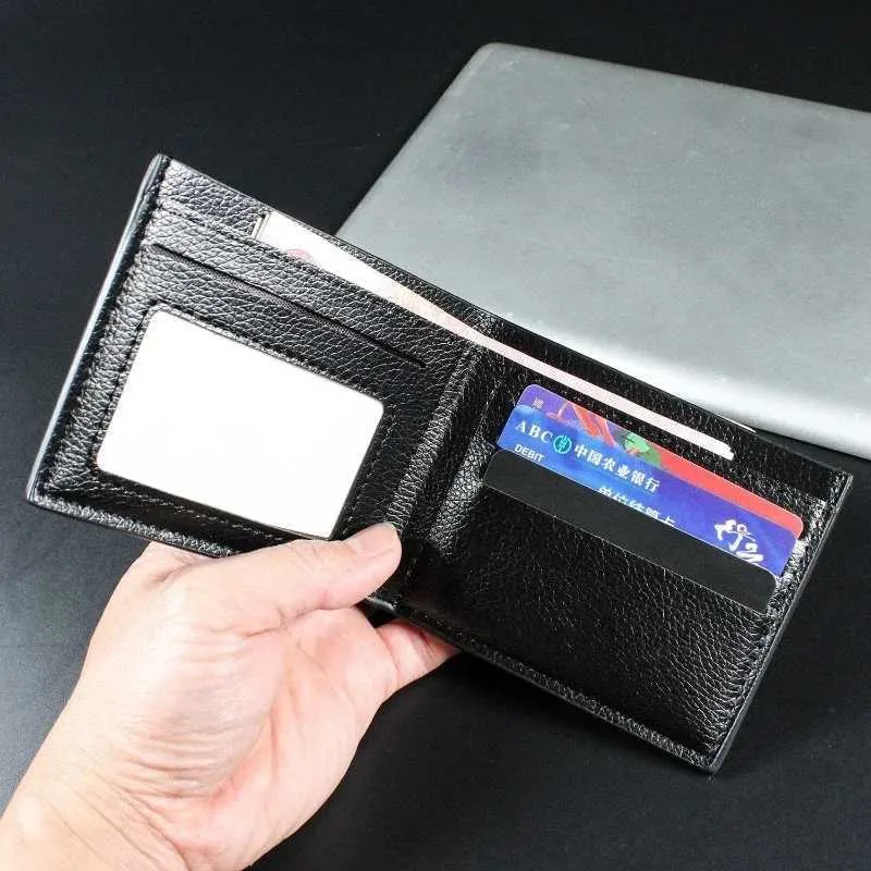 Slimline Wallets For Men: Ultra Thin Black Leather Bifold Wallet ...
