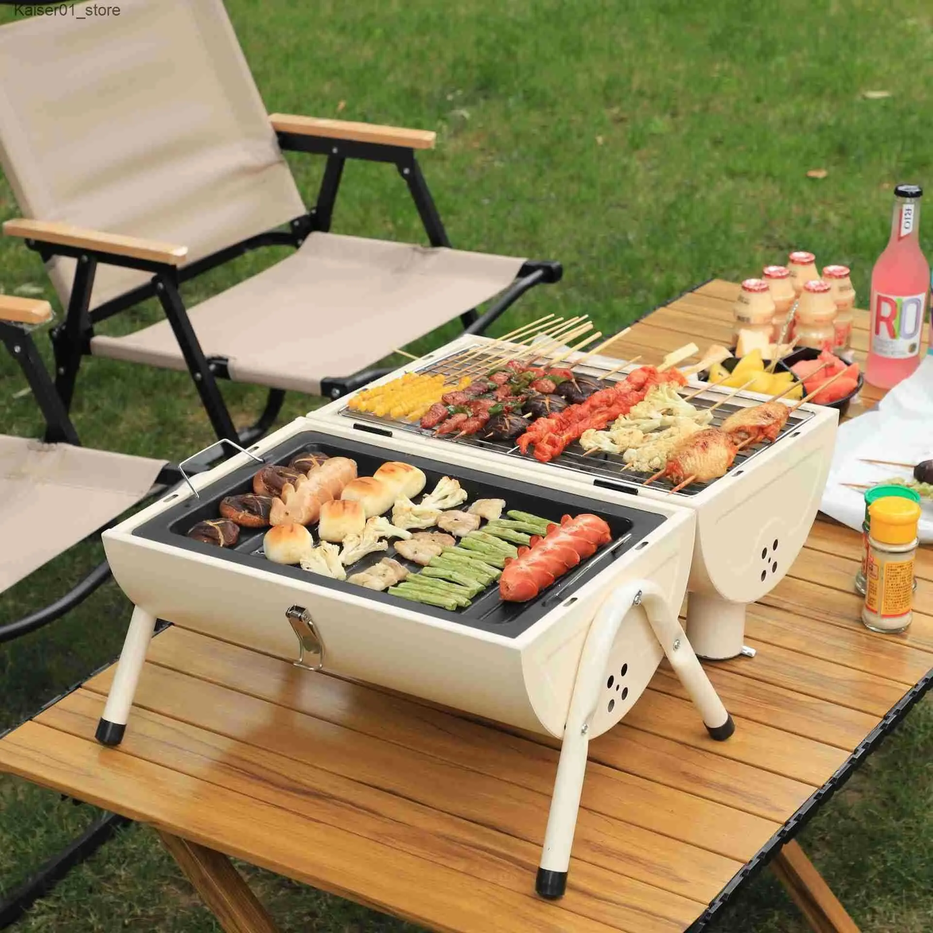 Camp Kitchen Portable Barbecue Grill Carbon Grill Multifunctional ...