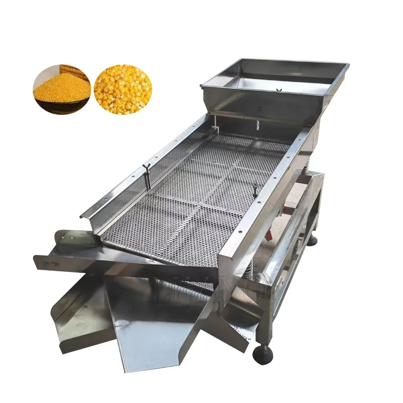 Food Sieve Machine 40x120cm Single Layer Vibrating Screen For Large ...
