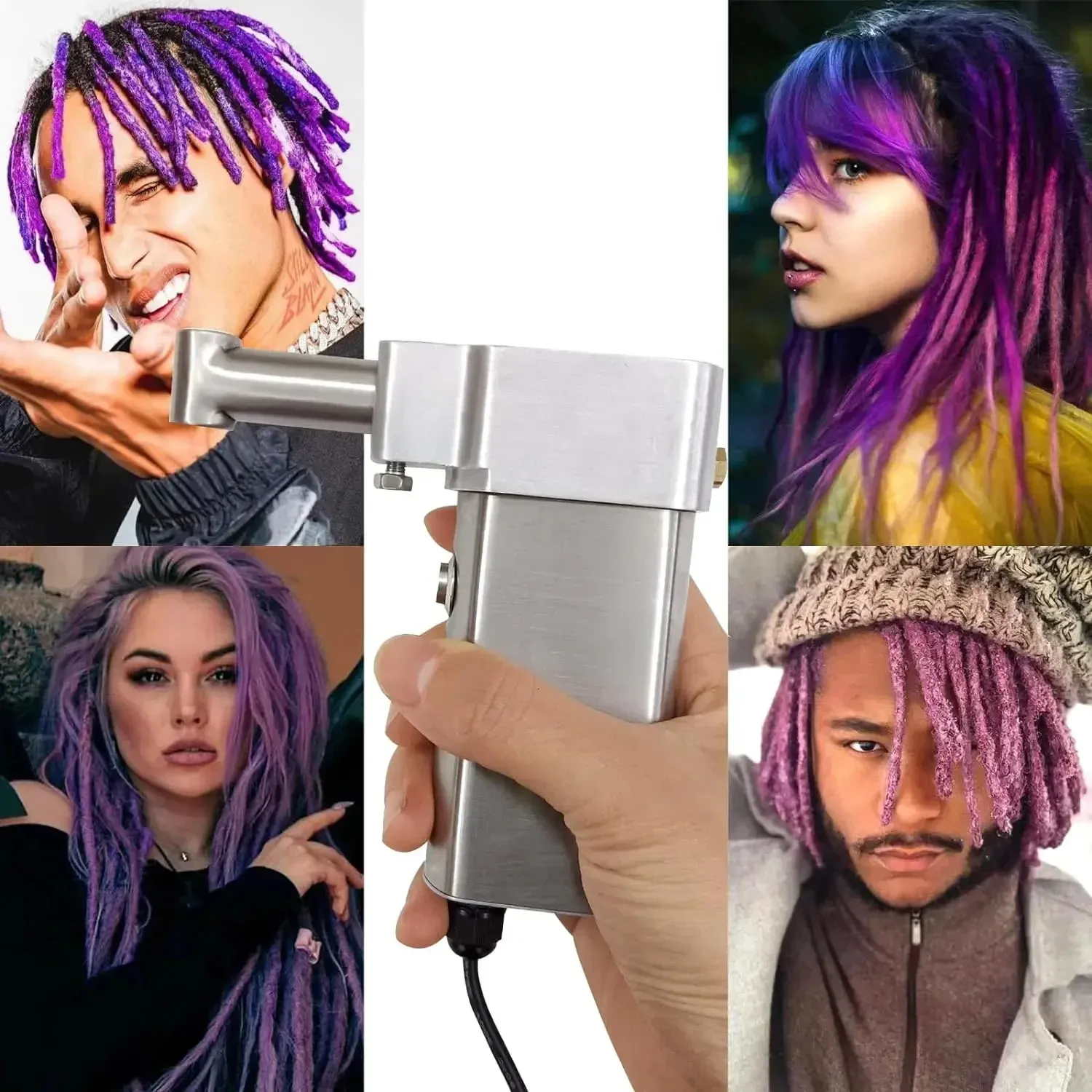 Dreadlocks Maker 6-16mm Mini Handheld Dreadlock Crochet Machine for ...