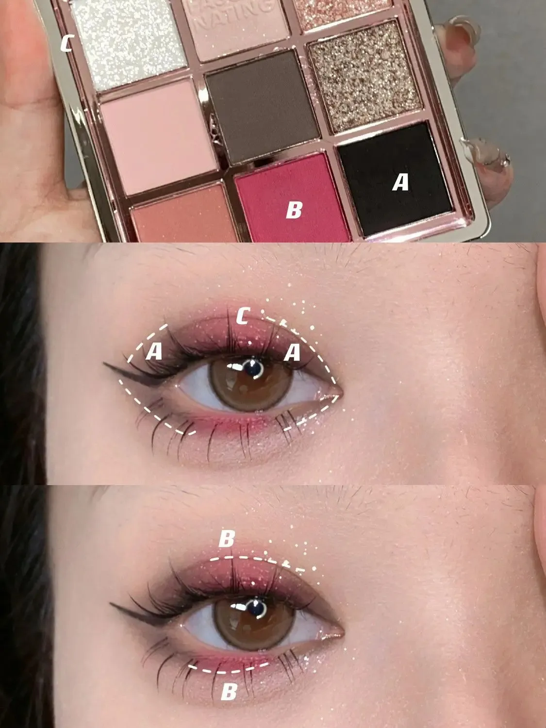 9-Color Matte Punk Eyeshadow Palette with Black and Grey Shades for ...