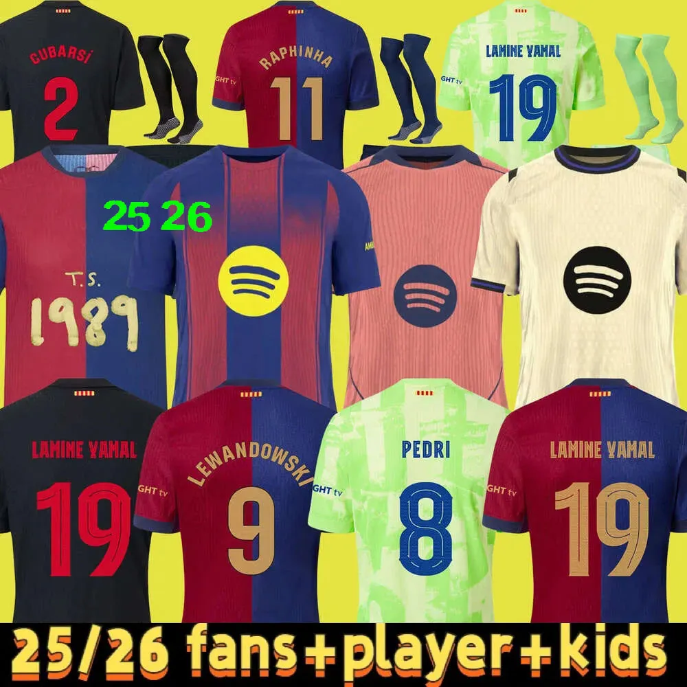 Barcelona Soccer T Shirts With Lamine YAMAL25, PEDRI, RAPHINHA, GAVI ...