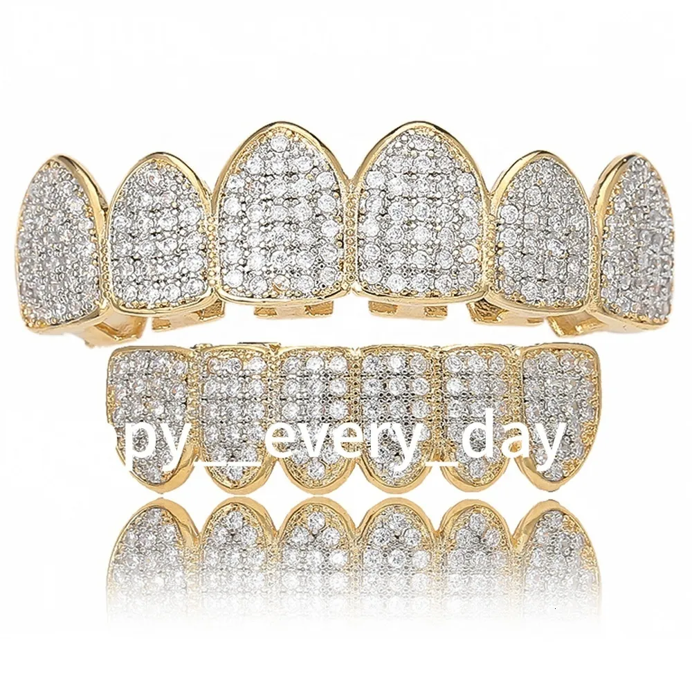 Custom Grillz Teeth Diamond Grillz Open Face Gold Teeth Grillz For ...