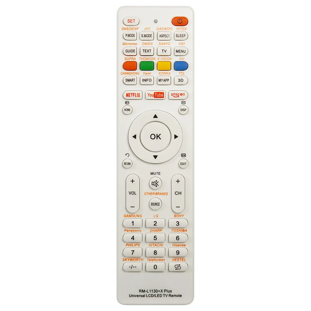 Universal Television Remote Multi Device IR Remote With Smart Code ...