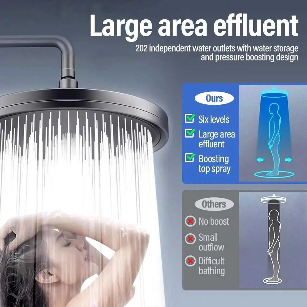 Large Ceiling Mounted Rain Shower Head High Pressure Rainfall Shower ...