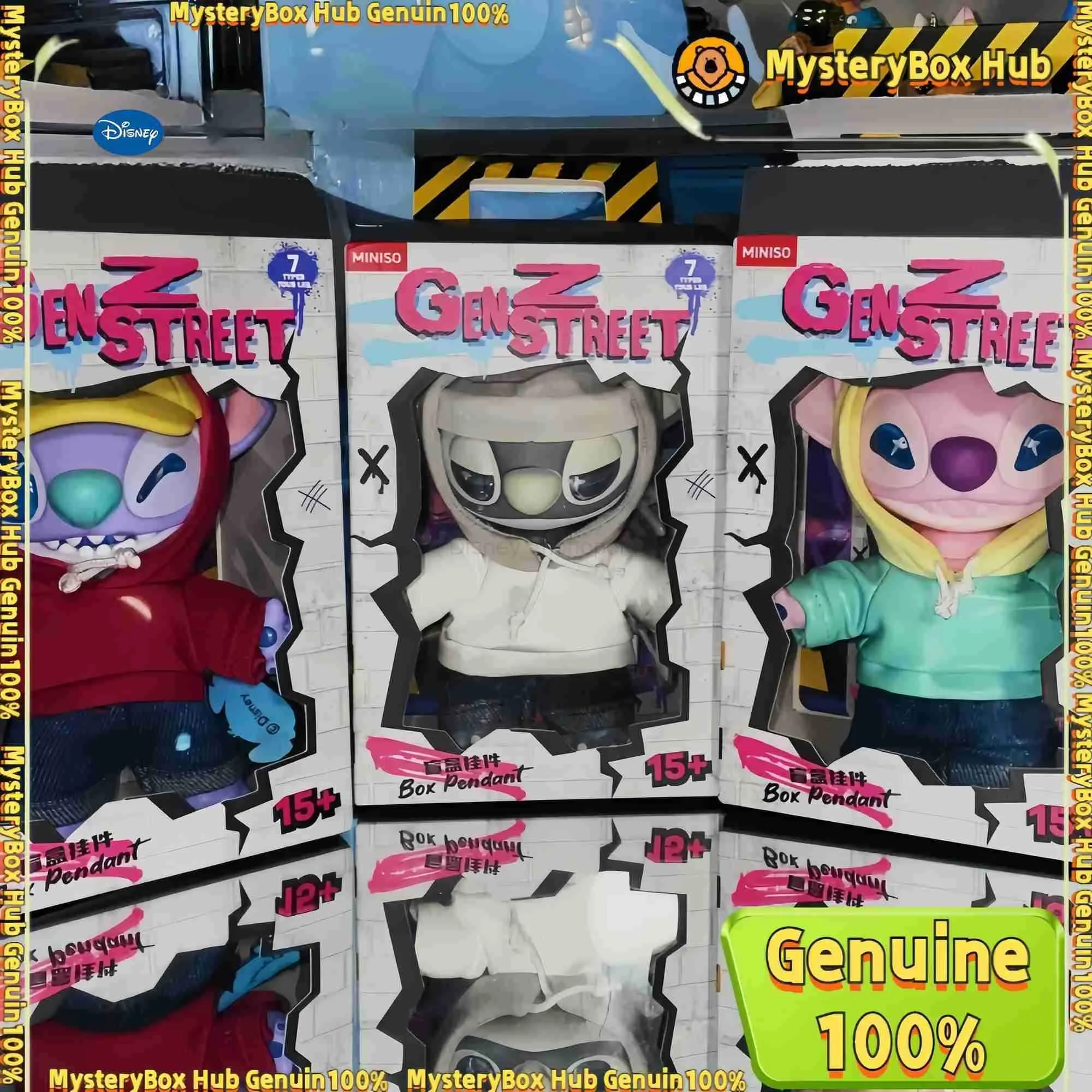 Nuevo Auténtico Miniso Disney Stitch Gen Z Street Vinyl Bag Caja Ciega ...