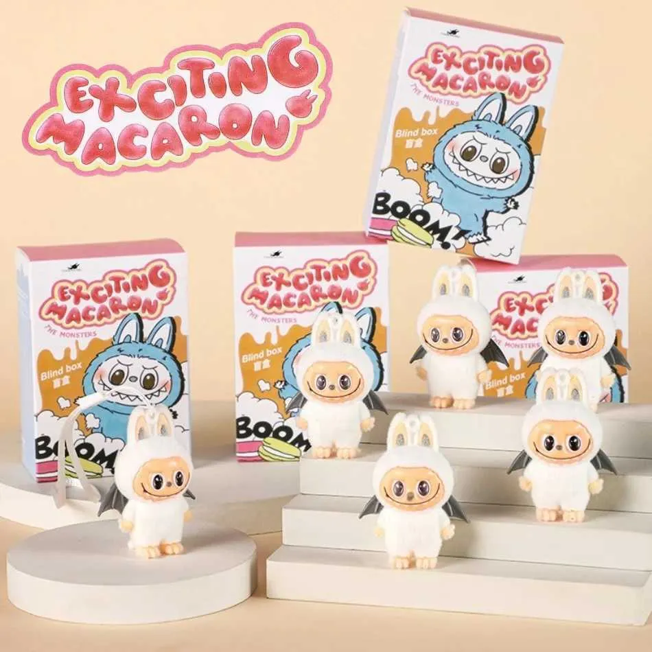 Labubu Mini Angel Elliptical Face Flocking Pullip Dolls Trendy 6CM ...