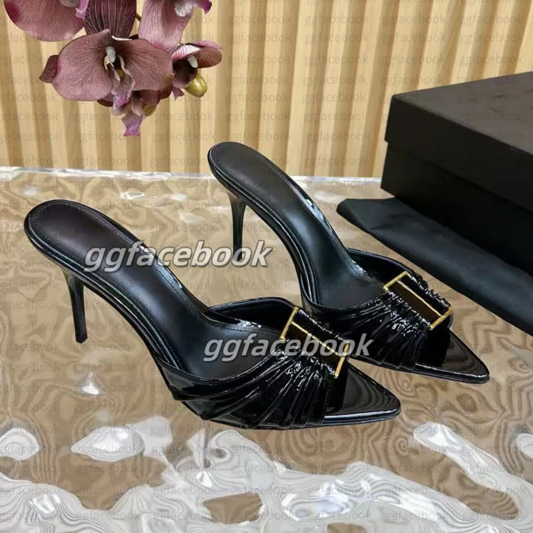 Elegant Dress Shoes Designer Heels Ladies Stiletto Slippers Mule ...