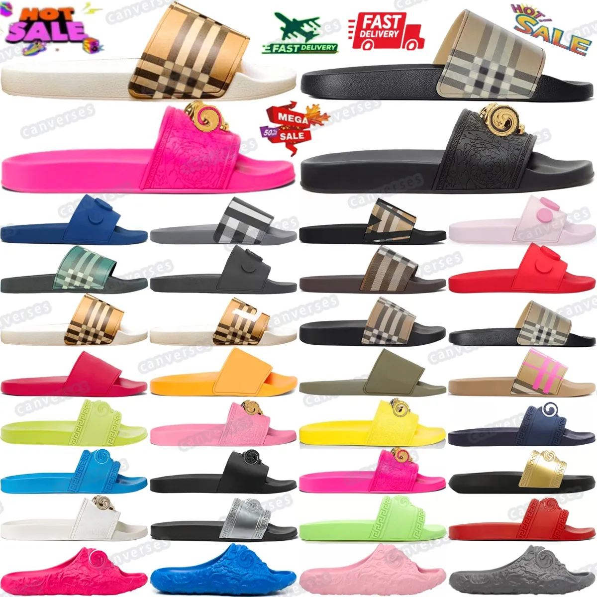 Designer Slide Sandals Womens: Embossed Pattern Slides, Lightweight ...