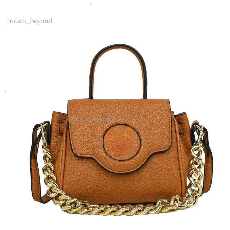 Versacs Genuine Leather Mini Clutch Blue Handbag With Chain Handle ...