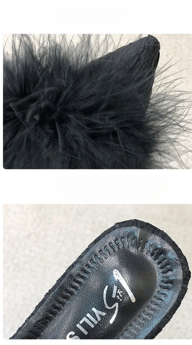 Pointed Toe Half Slippers for Women with Medium 1 3/4 in Abnormal Heels ...