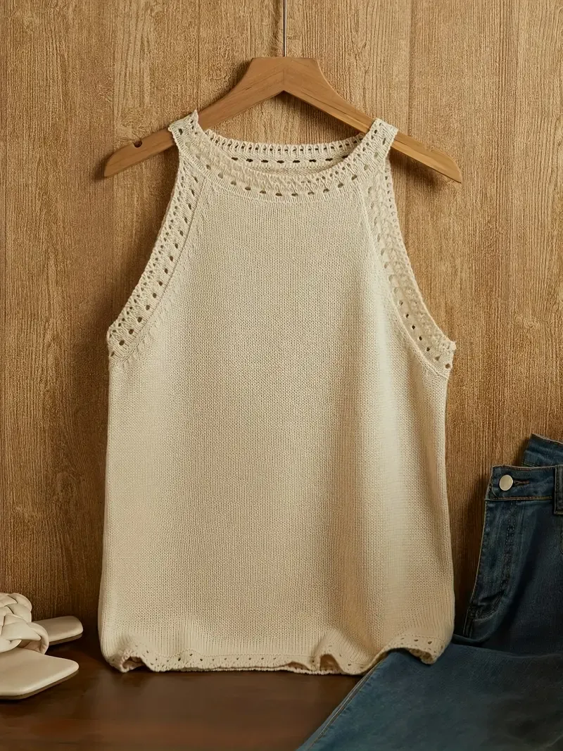 Acrylic Knitted Sweater Vest Warm & Stylish Sleeveless Knitwear For ...