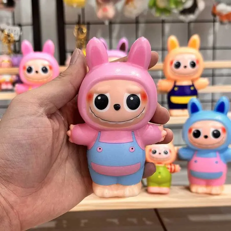 Labubu Stress Relief Blind Box Cuphead Toys Cartoon Slow Rebound ...