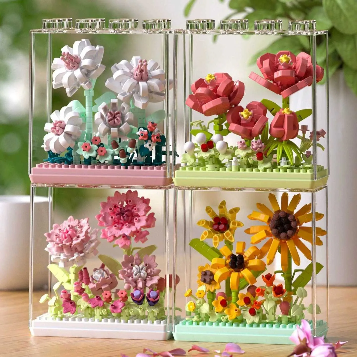 Romantic DIY Loz Blocks Eternal Flowers Set With Eternal Flowers ...