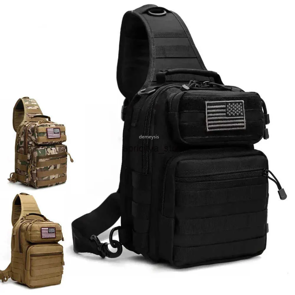 Tactical Chest Bag Single Shoulder Messenger Bag Outdoor Camouflage ...