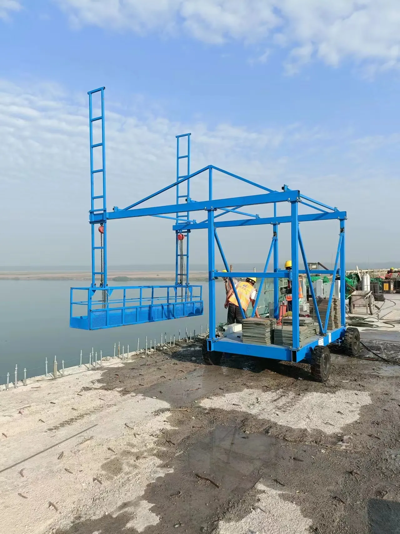 Bridge Exterior Wall Construction Trolley Anti Collision Guardrail ...