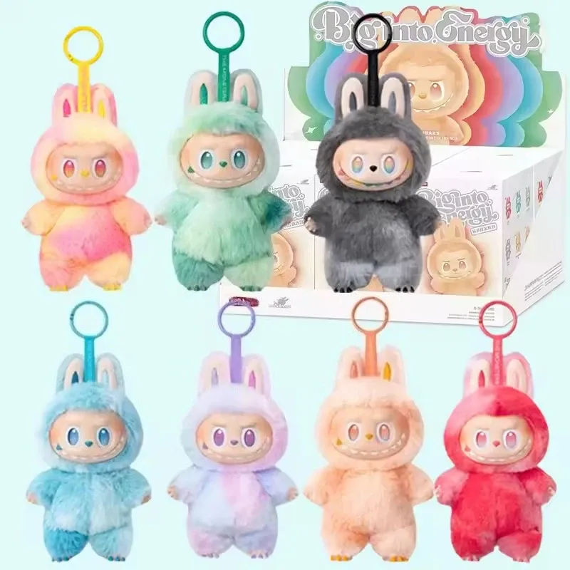 Popmart Labubu Third Generation Labubu Keychain Macaronシリーズ豪華な盲目のボックス ...