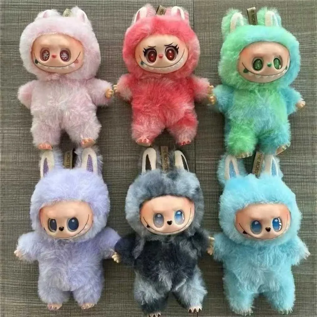 Labubu Third Generation Illusion Family Vinyl Plushペンダントかわいい人形プルクロス ...