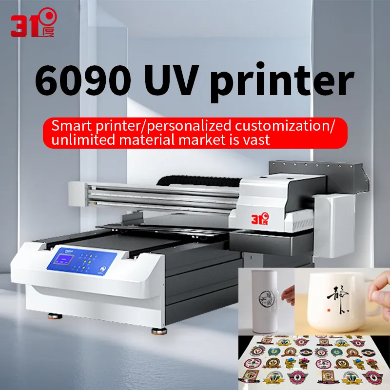 Customizable UV Printer For Gift Boxes, Wine Bottles, Glass, Plastic ...