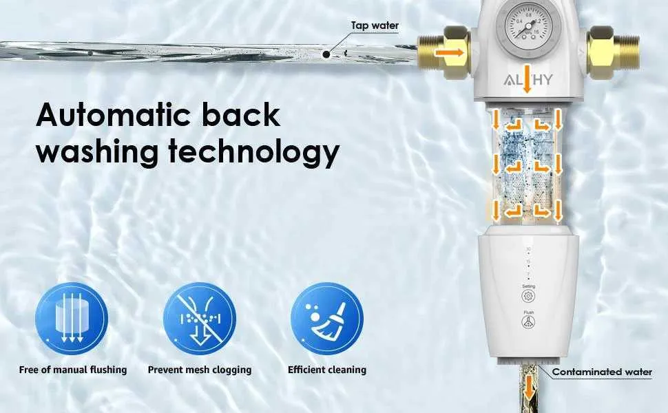 Althy Pre-Auto2 Automatic Flushing Backwash Prefilter Spin Down ...