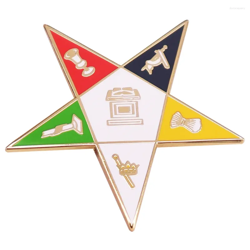 Order Of The Eastern Star Brooch Freemasonry Masonic Car Emblem, Metal ...