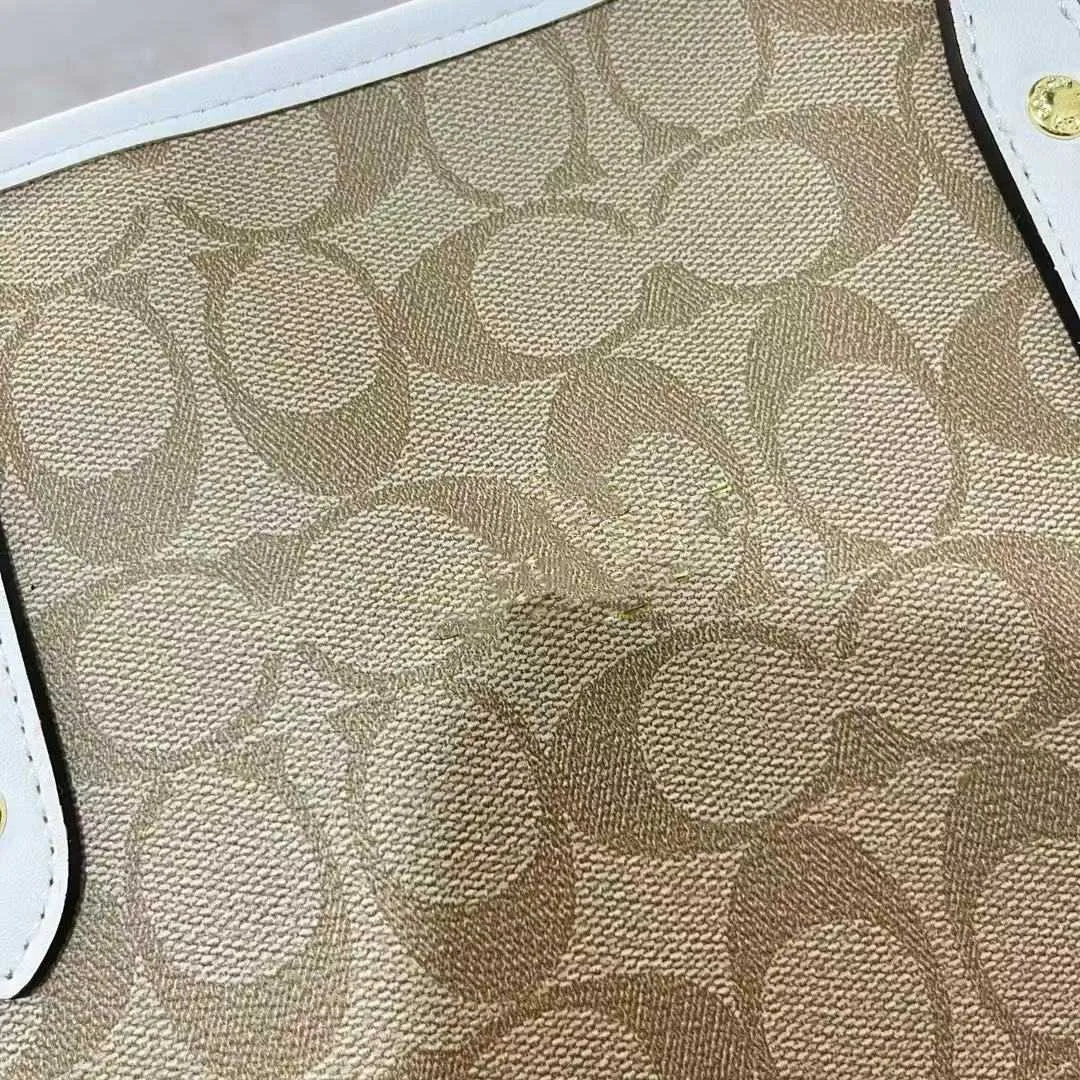 Vintage Mini PU Tote Handbag with Zipper Closure and Rivet Letter ...