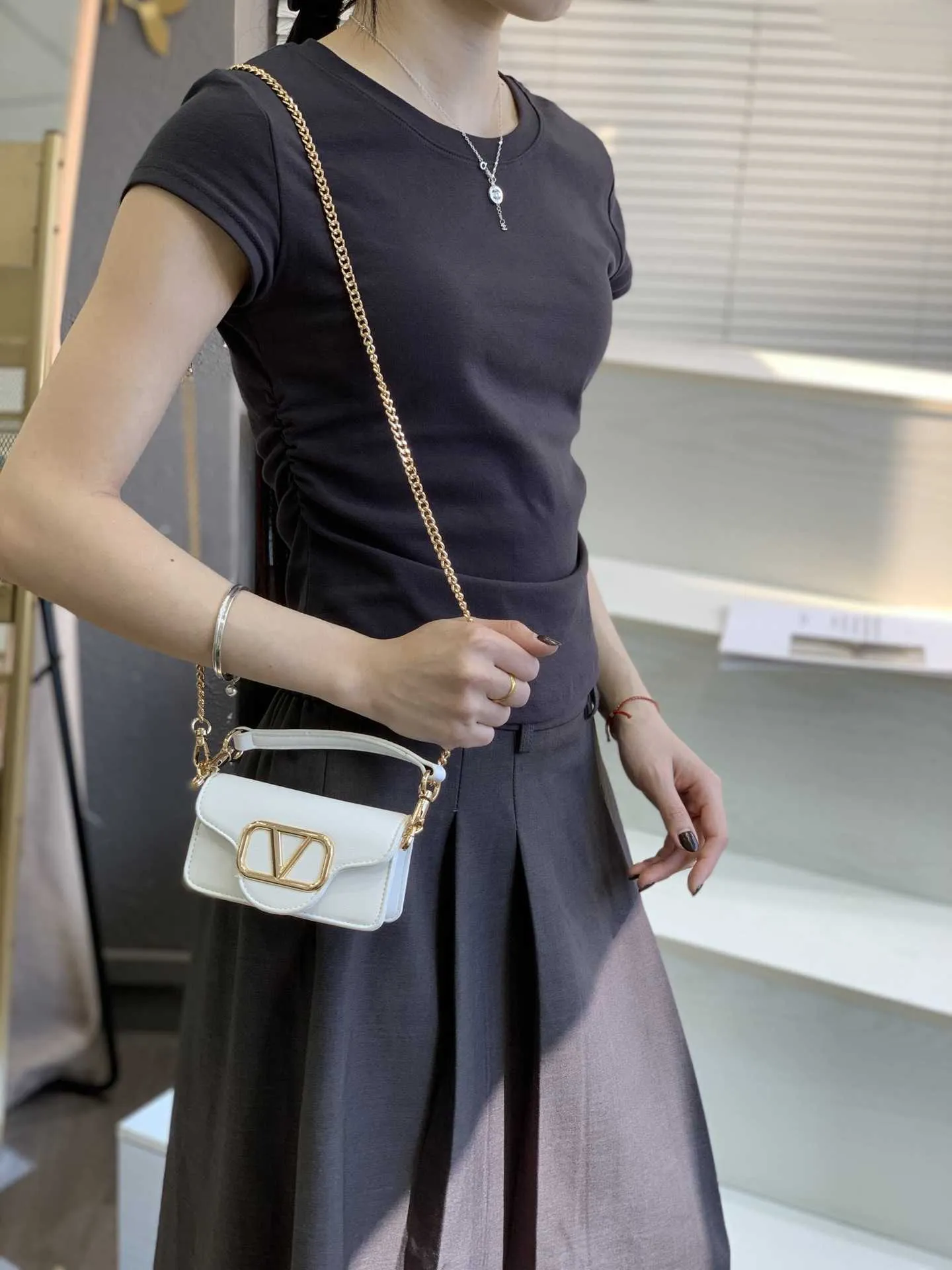 Mini Small Square Handbag with Zipper Closure for Formal Events in ...