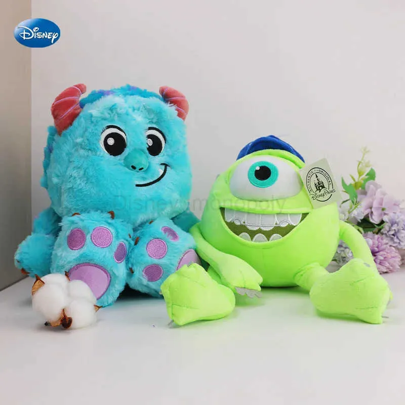 Disney Monsters Inc. Mike And Sulley Plush Toys Set Wazowski Stuffed ...
