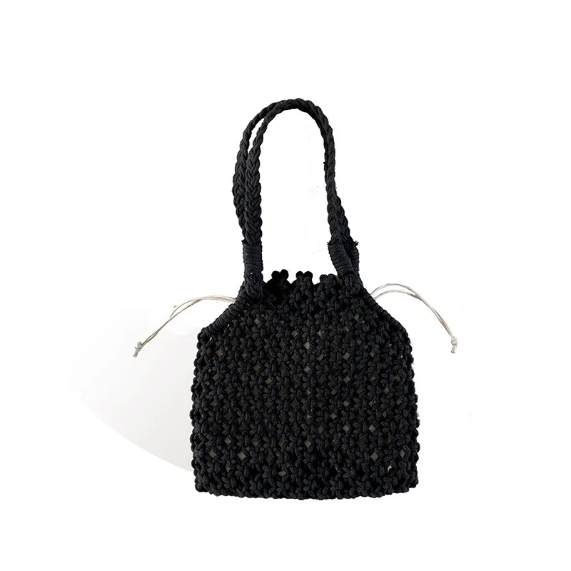 F158 Master Quality Summer Straw Woven Bags Hand Woven Cotton Thread ...