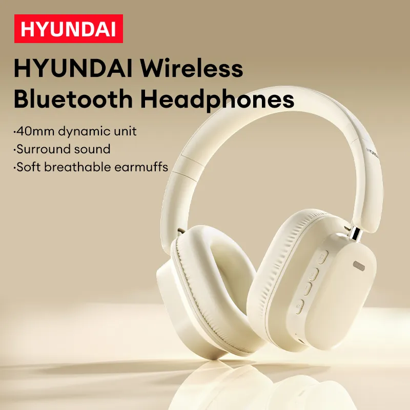 HYUNDAI Headphones Pro Max ANC Noise Cancellation Headset Wireless ...