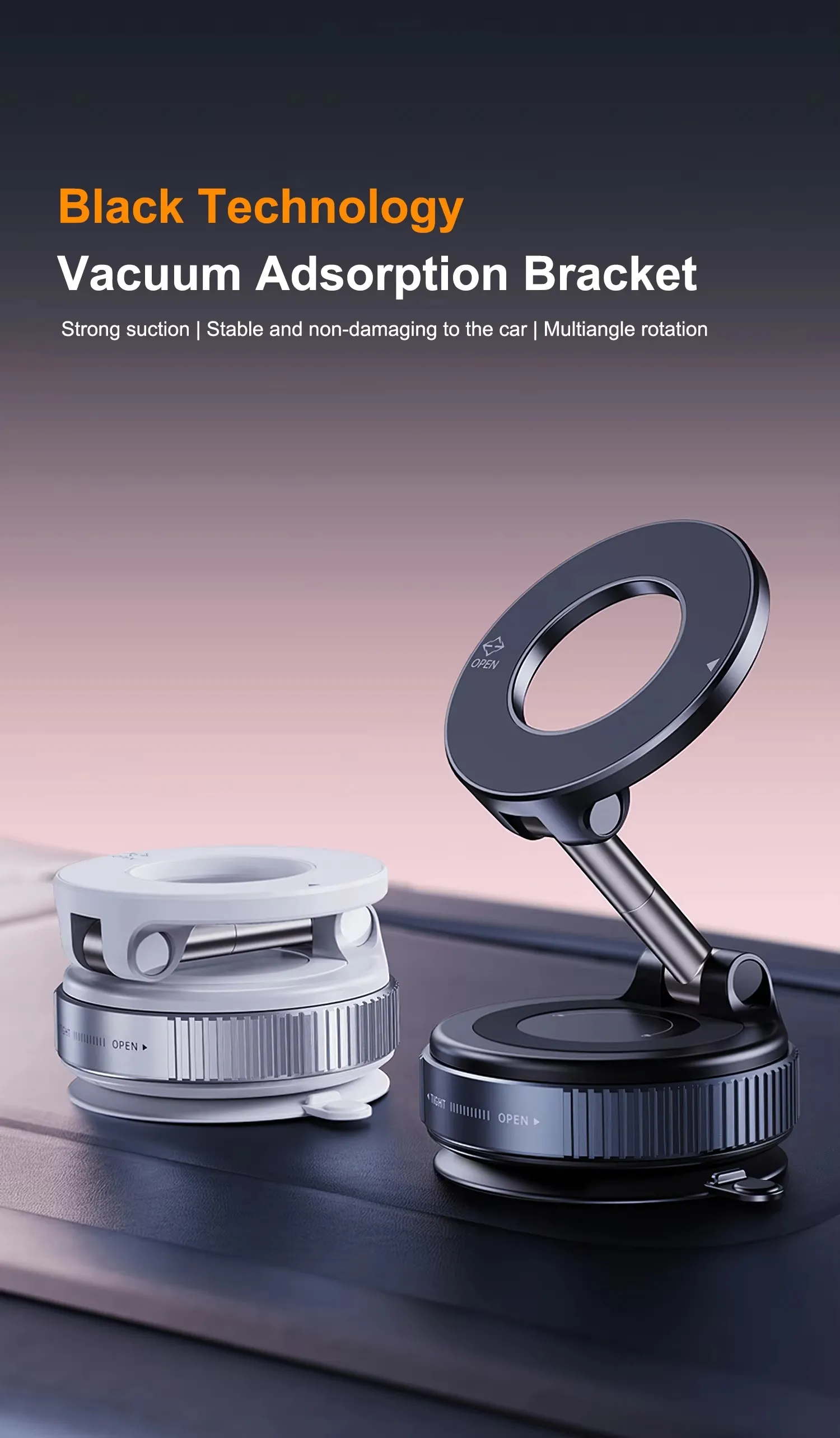 Original K007 Factory Strong Magnets Car Mobile Stand Universal 360 ...