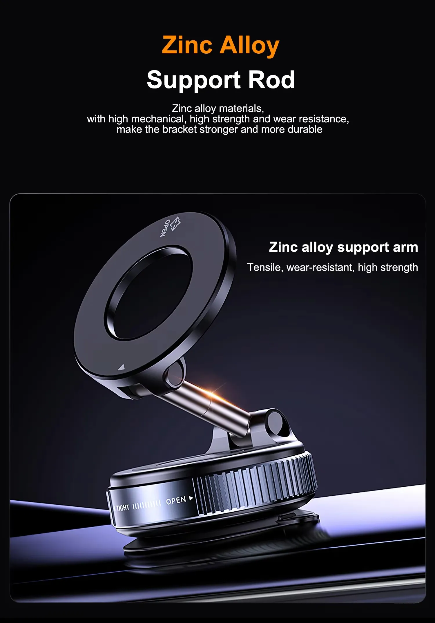 Original K007 Factory Strong Magnets Car Mobile Stand Universal 360 ...