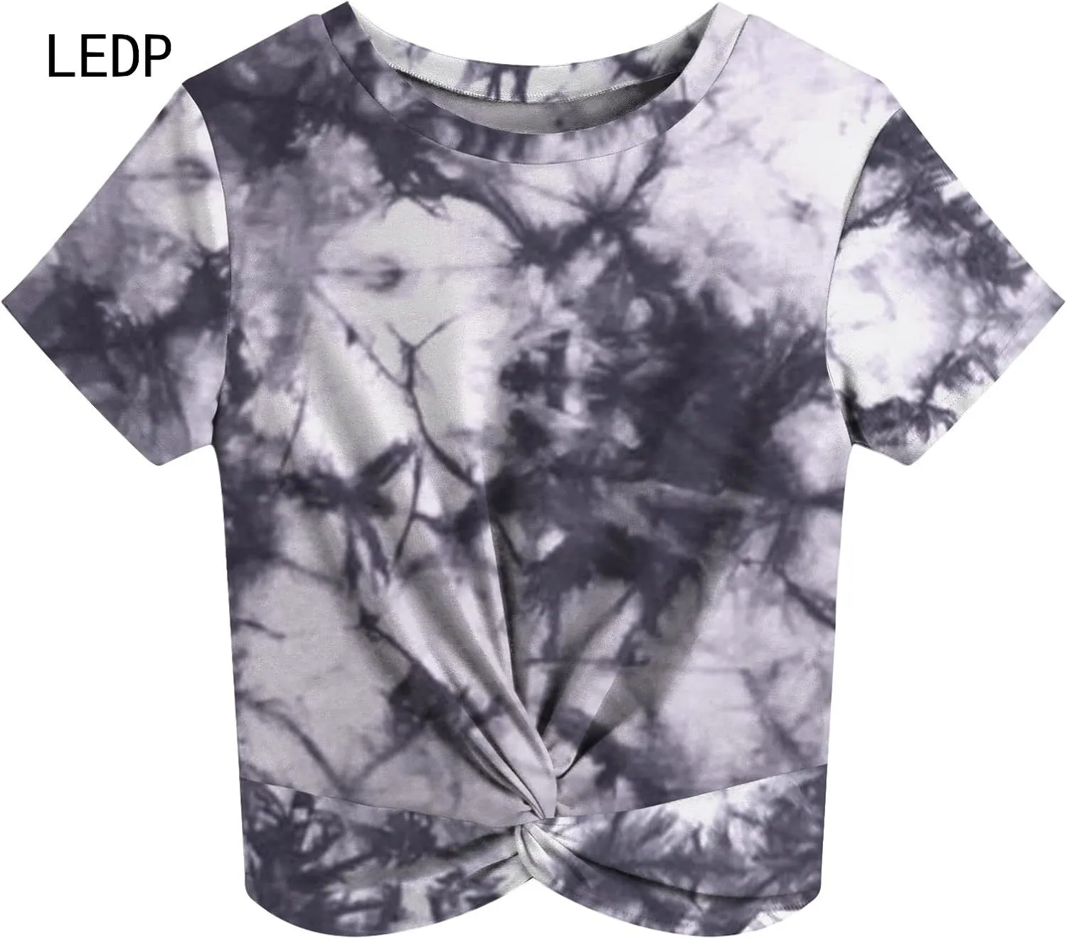 162941 Agate Concentric Circle Neckline Womens Slim Fit T Shirt Mineral ...