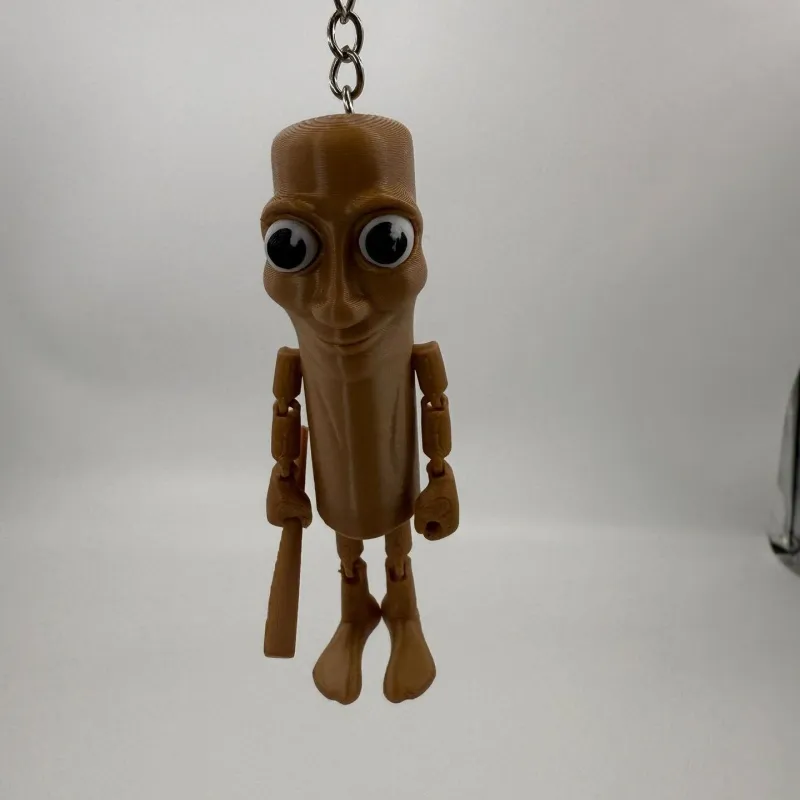 3D Printed Movable Stick Figure Keychain Fun Desktop Decoration Or ...