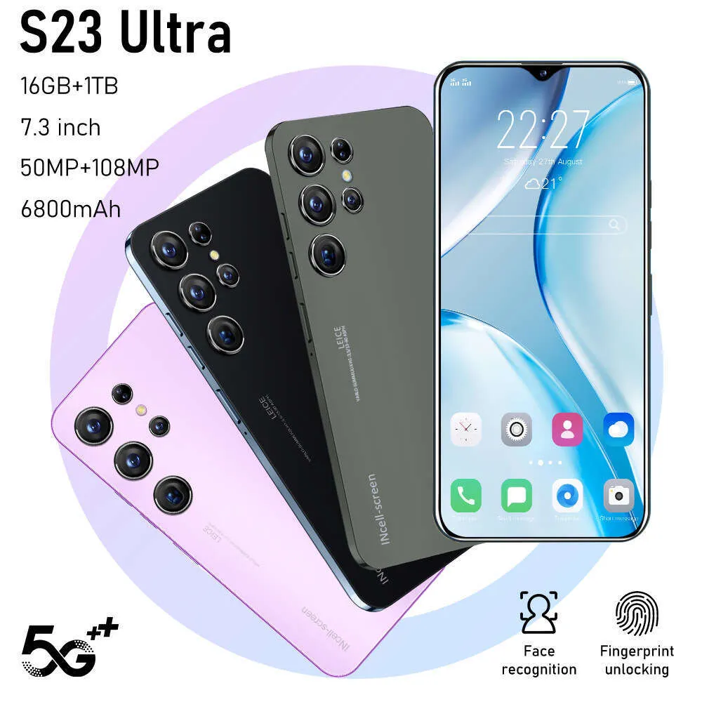 S23Ultra Smartphone 7.3 Inch HD+ Screen Android 8.1 1GB RAM 16GB ...
