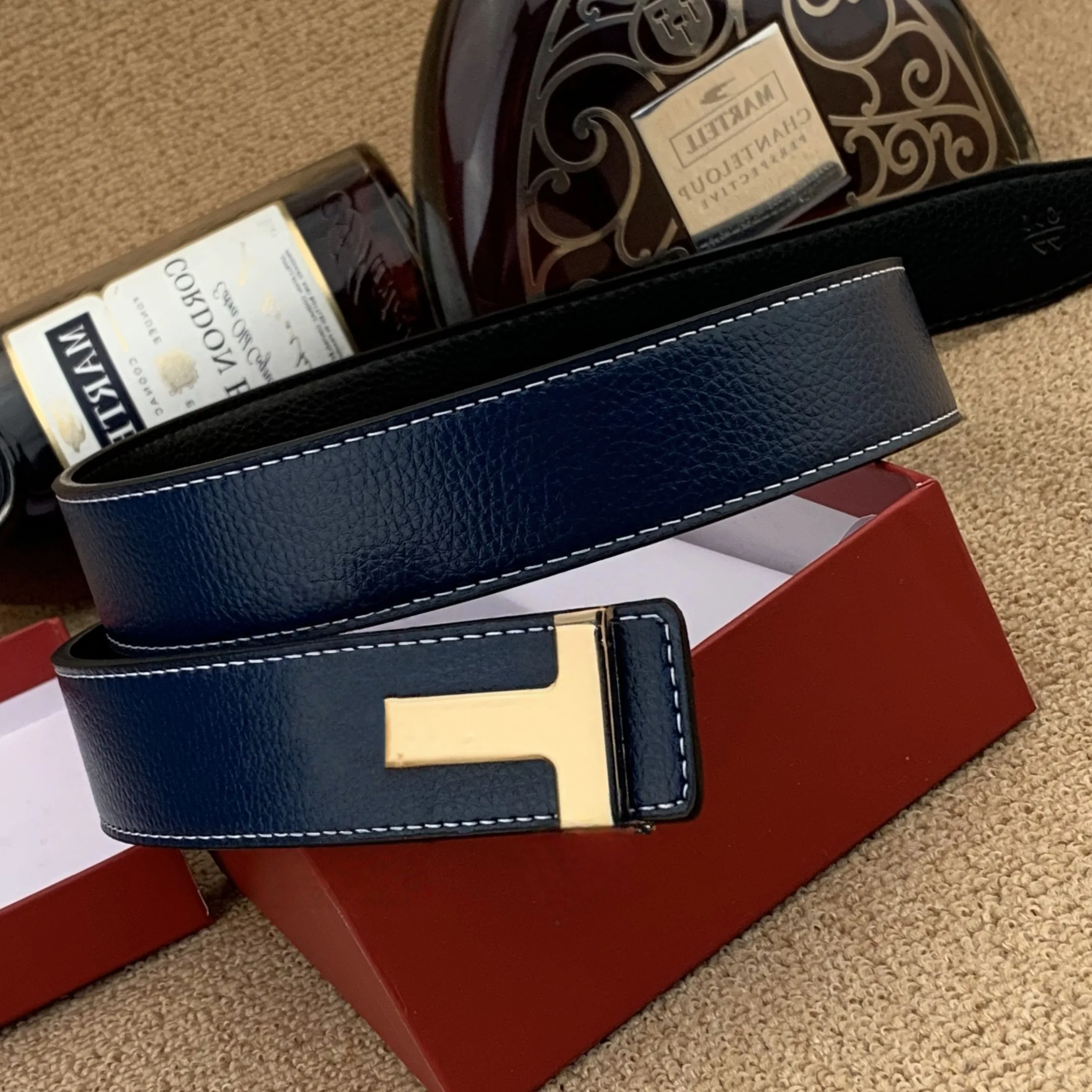 Luxury Men Belts Classic Fashion PU Leather Belt For Men, Designer ...