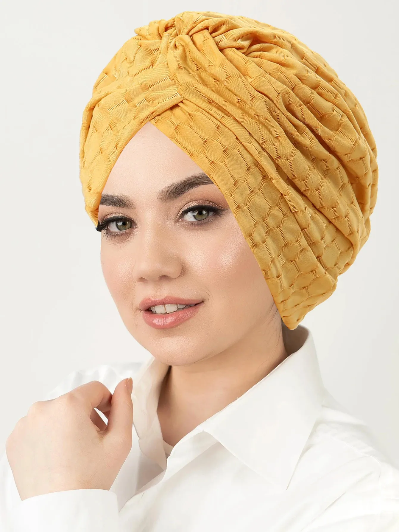 Indian Turban Muslim Women Hijab Hat Cancer Chemo Cap Islamic Hair Loss ...
