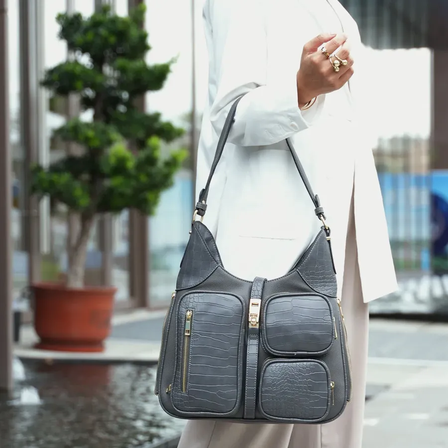 Luxury Designer Bag 2025 Women Bag Crocodile Embossed Shoulder Bags ...