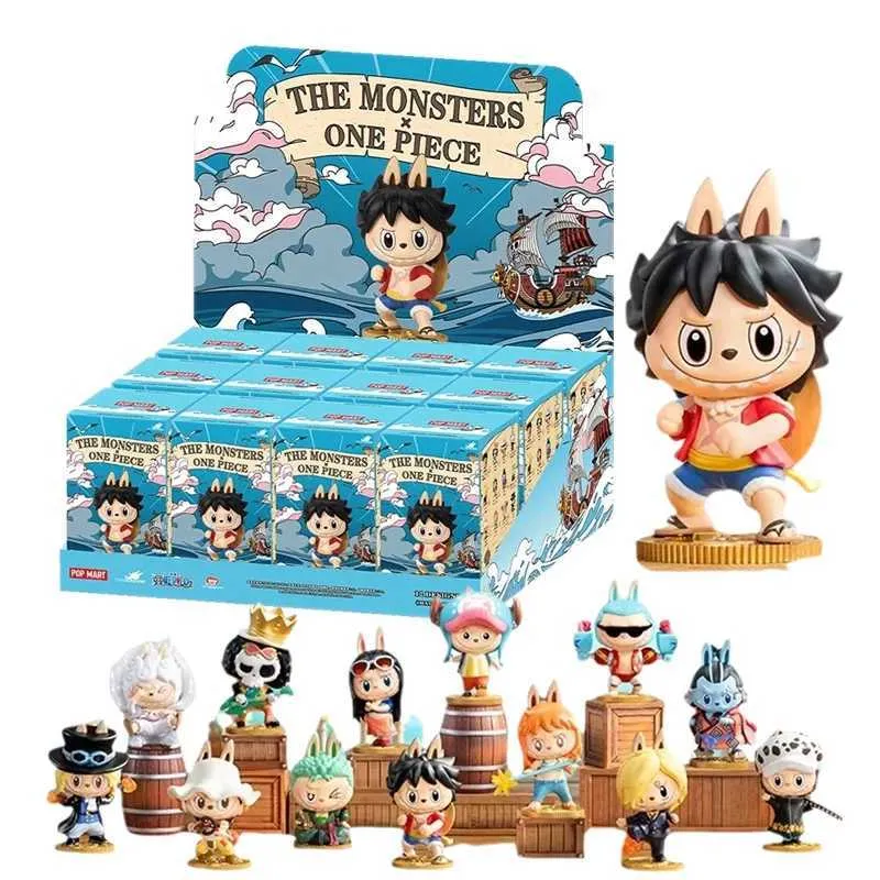 Original Labubu The Monsters X One Piece Collab Anime Figura Caja Ciega ...