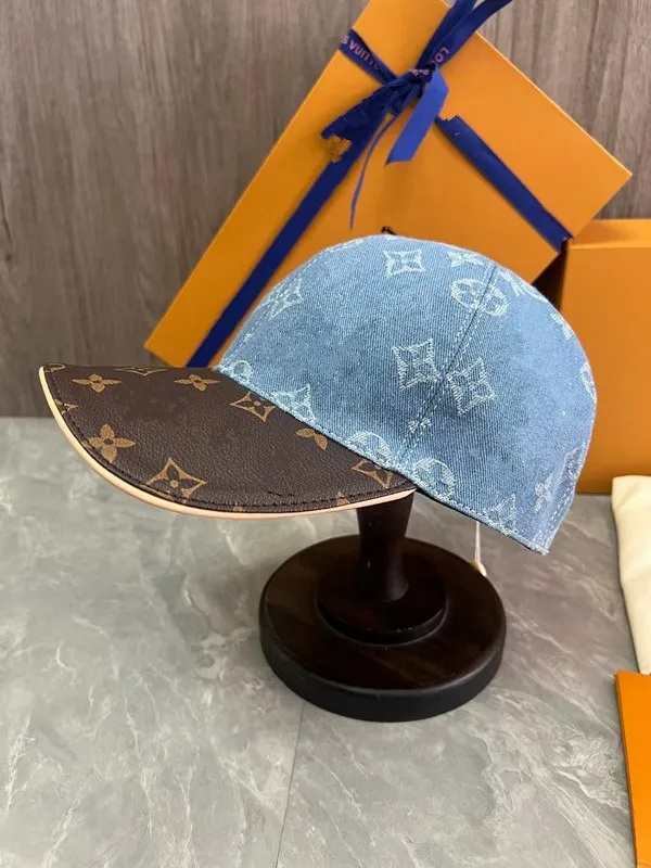 Jumbo Designer Denim Ball Cap Men's And Women's Denim Splicing Hat For ...