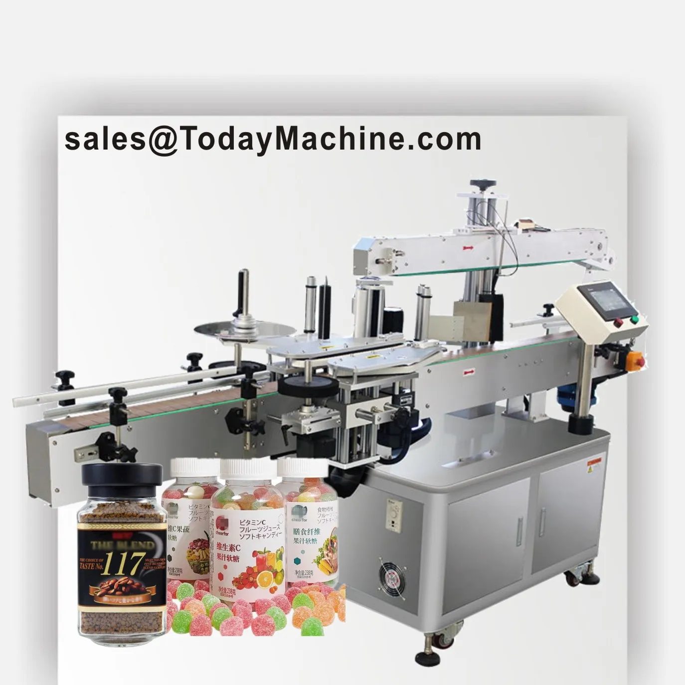 Automatic Glass Round Bottle Maharshi Labeling Machine For Talcum ...