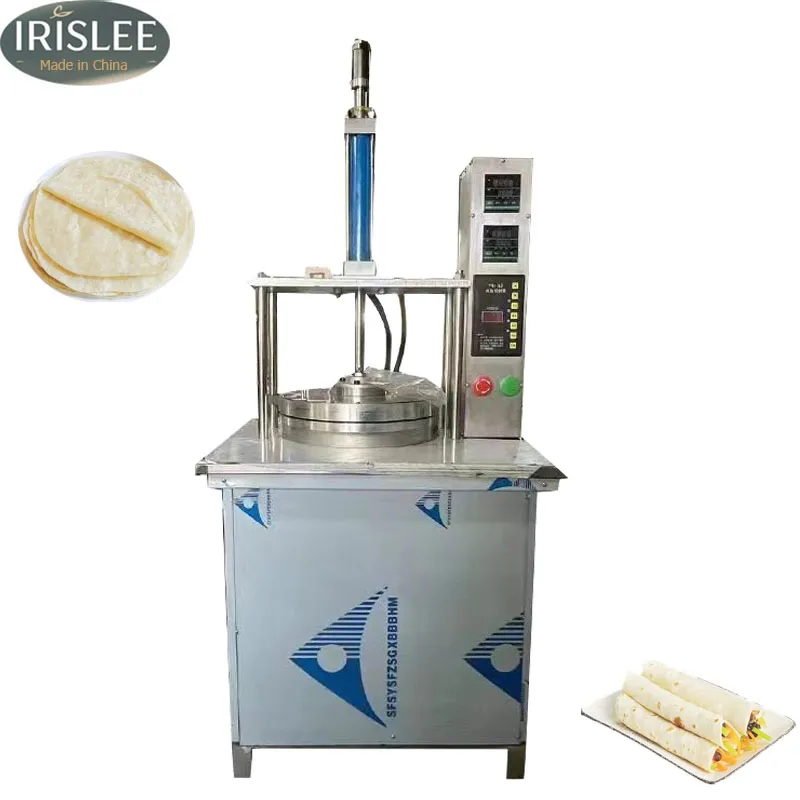 Roti Chapati Flat Pancake Batter Machine With Pneumatic Dough Press ...