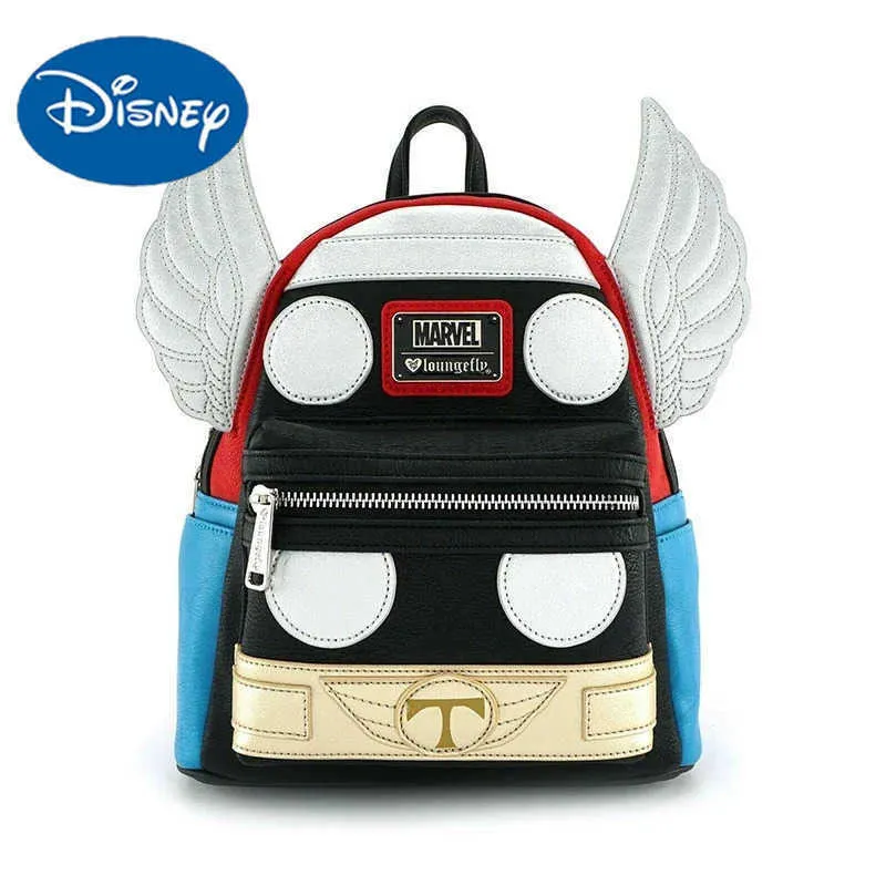 Disney Marvel Thor Model PU Leather Backpack Cosplay Womens Double ...